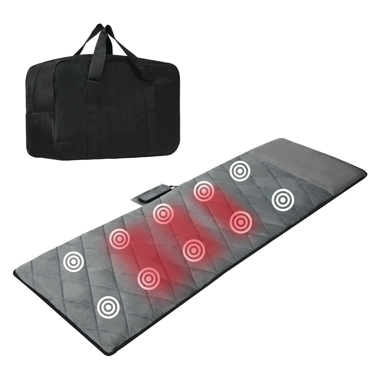 Foldable Mat Full Body Massager with 10 Vibration Motors and 3 Heating ...