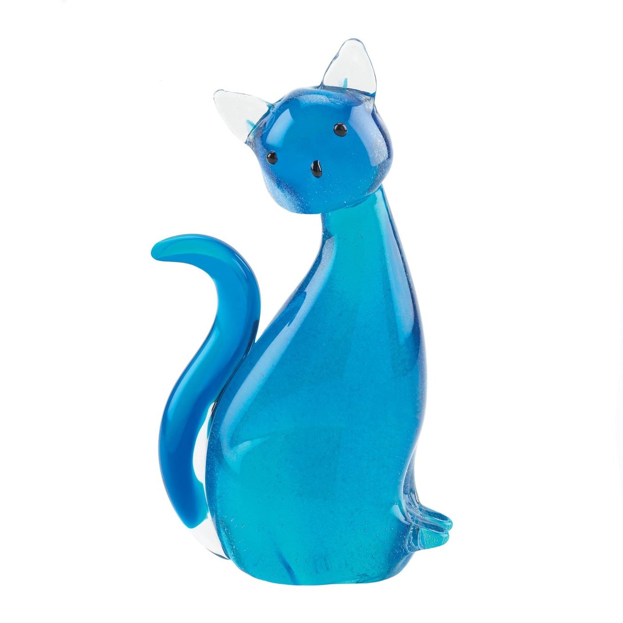 Art Glass Figurine - Blue Cat – Hipimi